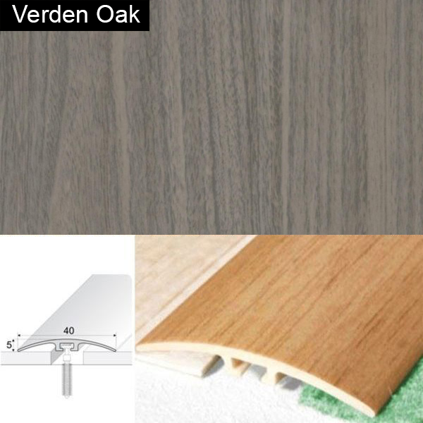 Buy Good Quality 40mm Wide PVC Wood Effect Door Threshold Strip Screwfix