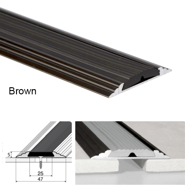 Shop High Quality 50mm Wide Aluminium Flat Non Slip Door Threshold ...