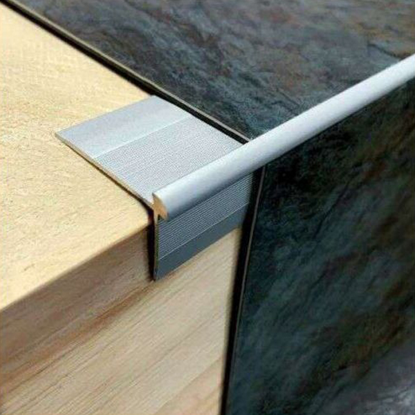 Shop Best Quality Anodised LVT Aluminium Stair Nosing Edge Profile For ...