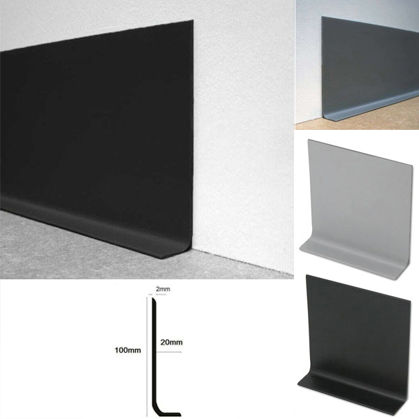 Shop Premium Quality 15m Long PVC Flexible Sit On Skirting Board PVC Angle