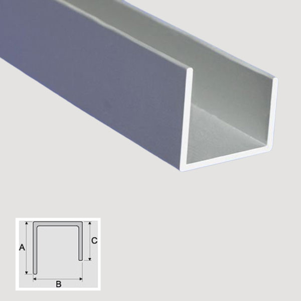 DIY Aluminium Profiles / 1m Aluminum Anodised C Profile Non-Equal Sided ...