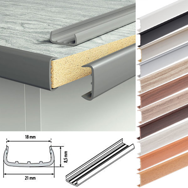 Shop Top Quality 1m Double Lipped U Trim Edging for 18MM Furniture
