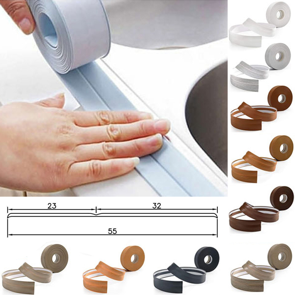 Shop Top Quality 25m Long PVC Flexible Skirting Board Strip Self ...