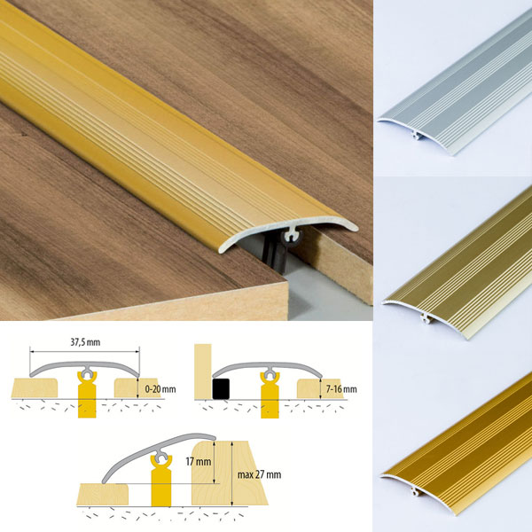 Shop Top Quality Push In Aluminium Door Bars Threshold Strip Transition ...