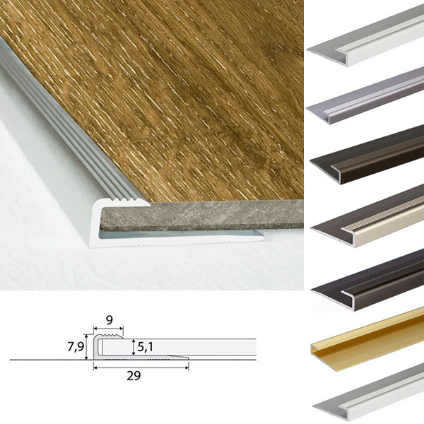 Shop Best Quality 9mm Aluminium Carpet Edge Ending Profile Cover Strip ...