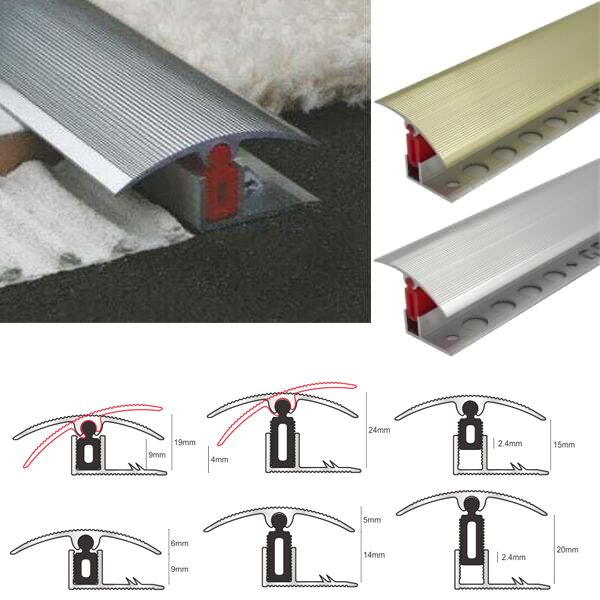 Shop Top Quality Aluminium Door Threshold T Bar Trim Adjustable Height ...