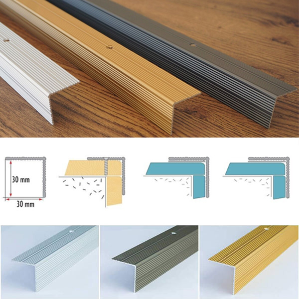 Buy Premium Quality Anodised Aluminium Anti Non Slip Stair Edge Nosing Trim