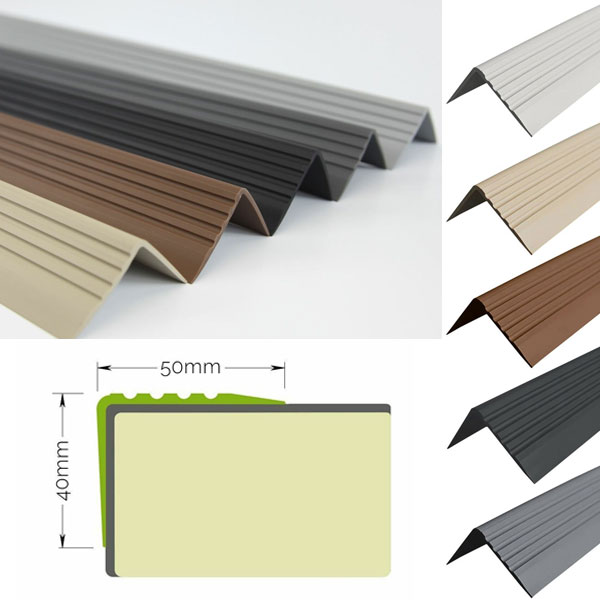 Shop Best Quality 40mm Anti Slip Bullnose Stair Nosing Rubber Angle ...