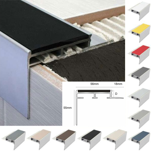 Buy High Quality Ceramic Tile-In Stair Nosing For 12.5mm Flooring With ...