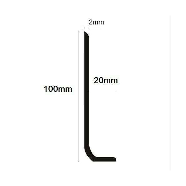 Shop Premium Quality 15m Long PVC Flexible Sit On Skirting Board PVC Angle