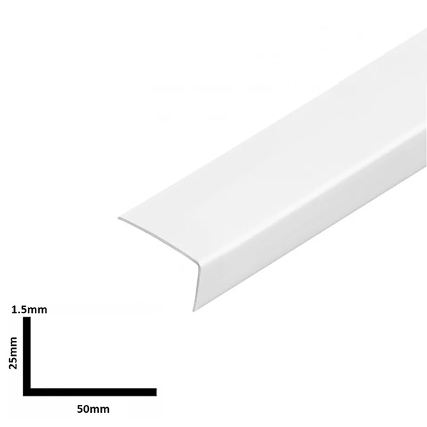 Unequal Angle Plastic Trim PVC Cover Strip Rigid Corner Angle Edging 1 ...