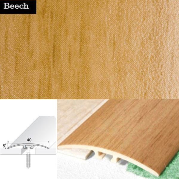 Buy Good Quality 40mm Wide PVC Wood Effect Door Threshold Strip Screwfix